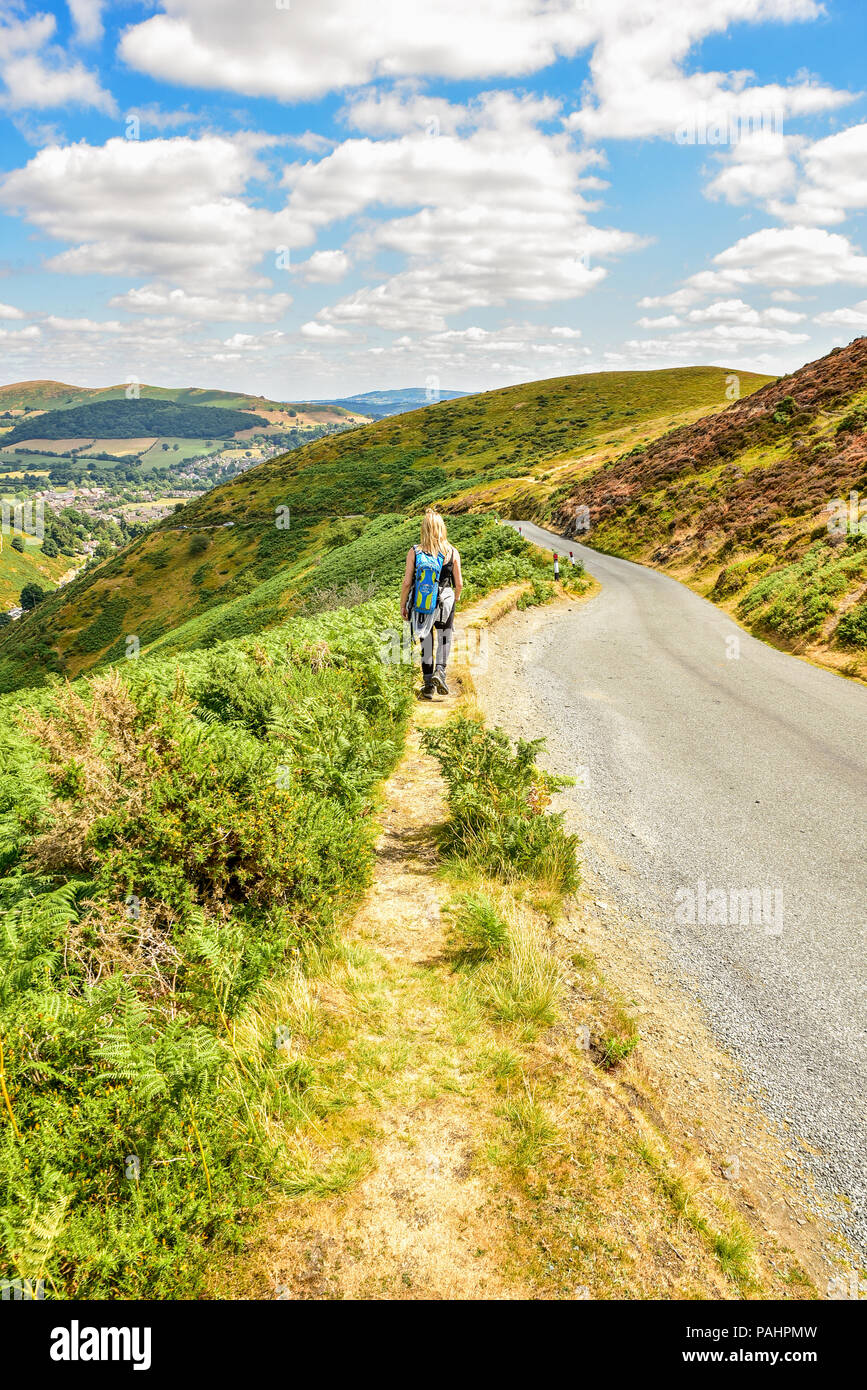 A view from Long Mynd in the Shropshire hills Stock Photo - Alamy