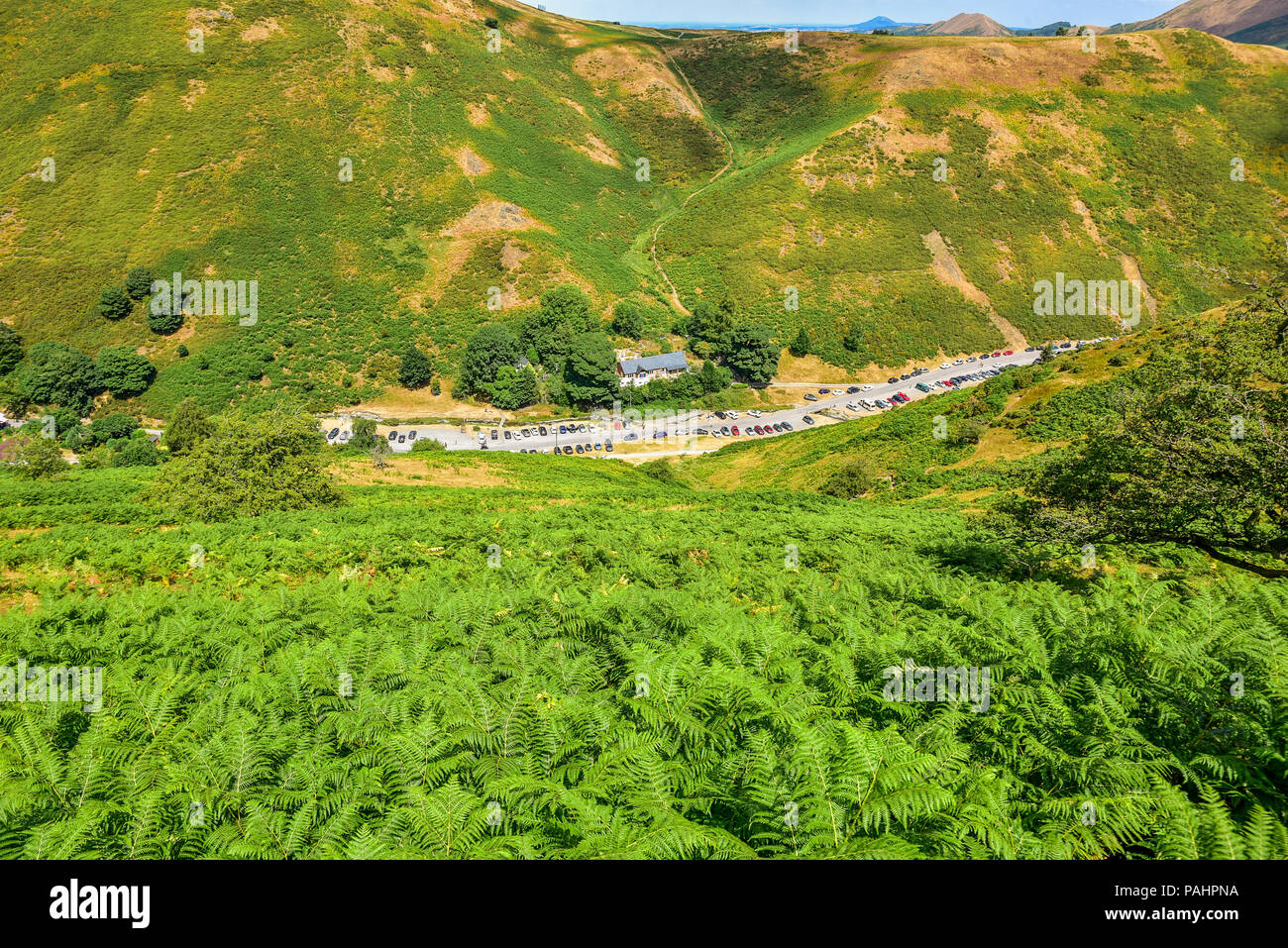 A view from Long Mynd in the Shropshire hills Stock Photo - Alamy