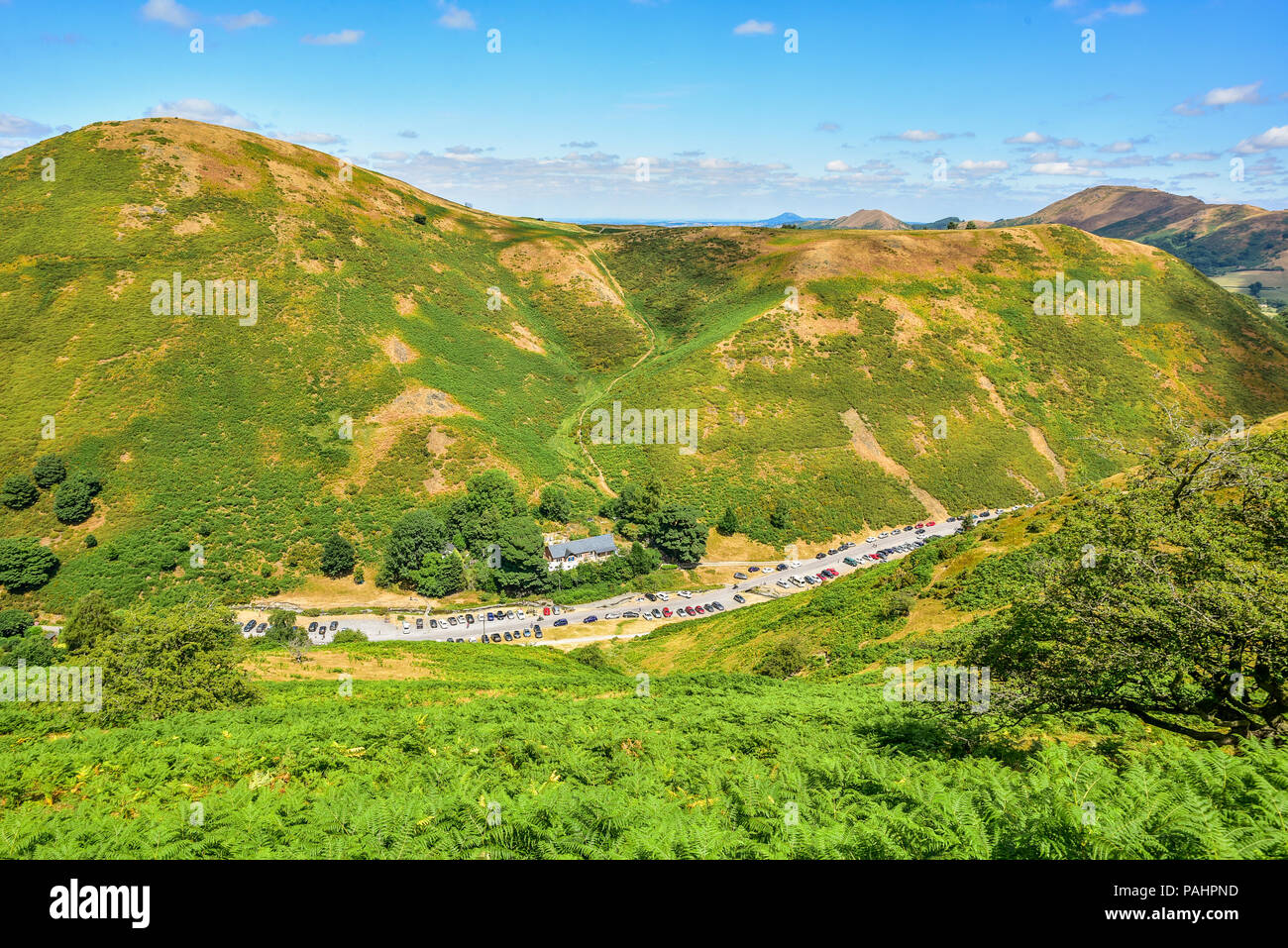 A view from Long Mynd in the Shropshire hills Stock Photo - Alamy