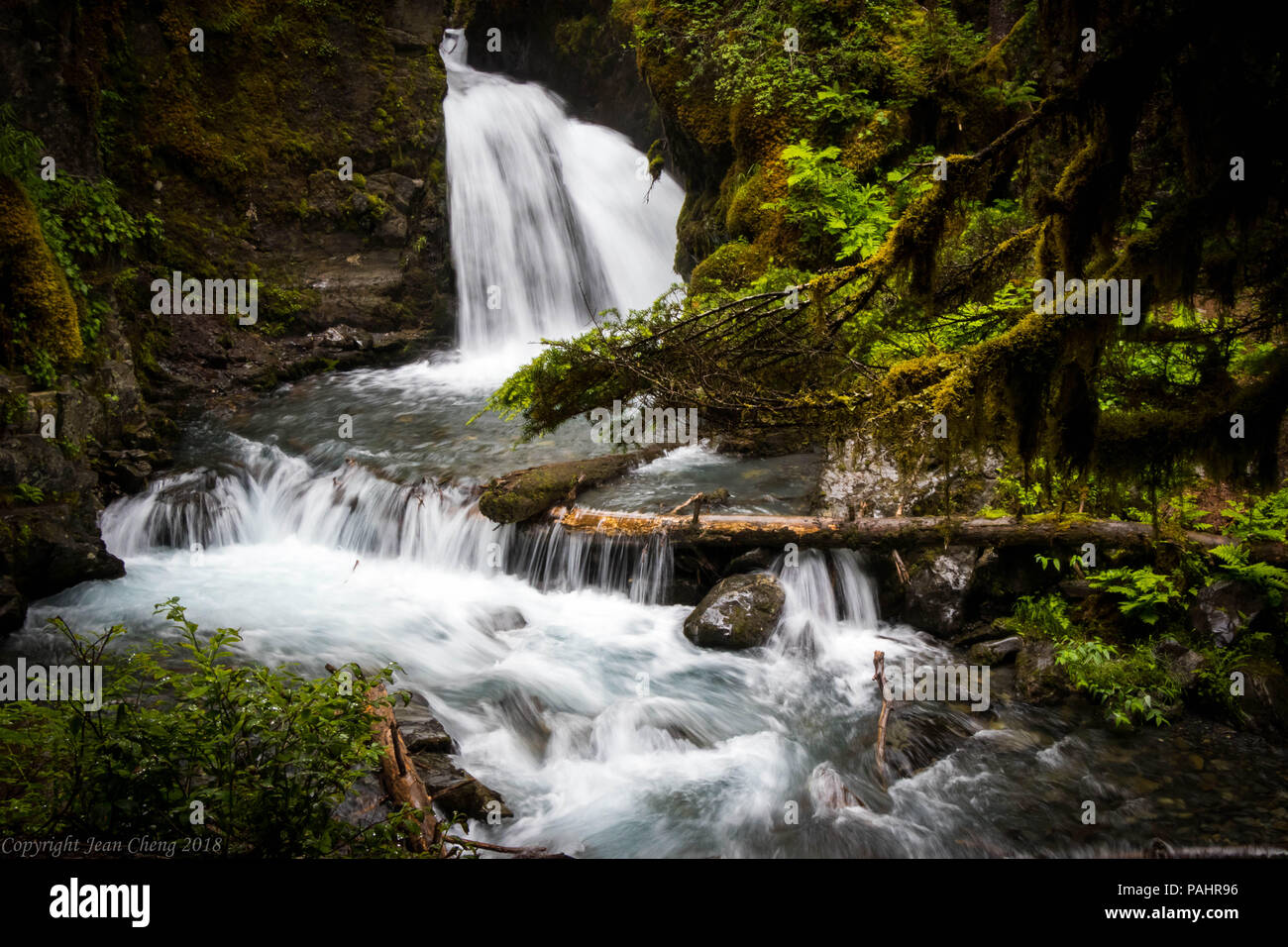 natural waterfalls of Alaska Stock Photo - Alamy