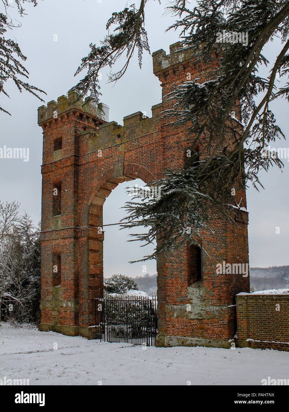 Brookmans Park Folly Arch, North Mymms Stock Photo - Alamy