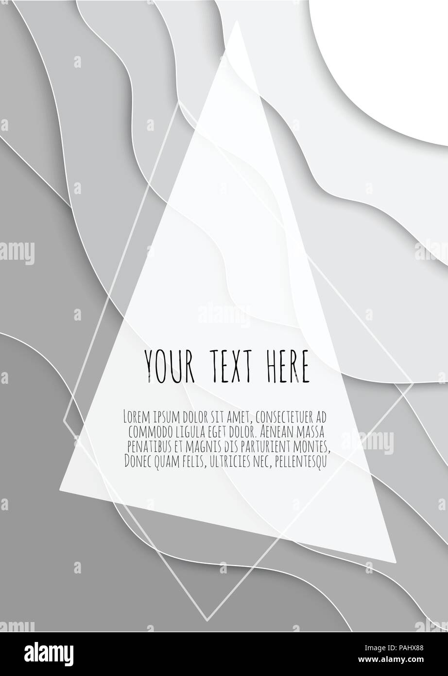 3D papercut layers vector background design. Paper cut style, space for ...