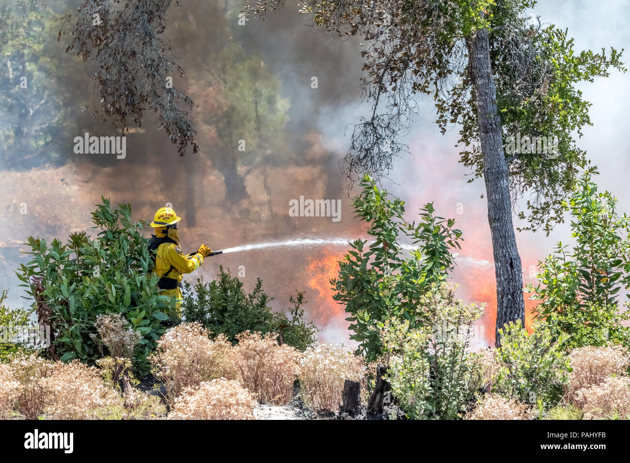 Firefighter bulldozer hi-res stock photography and images - Alamy