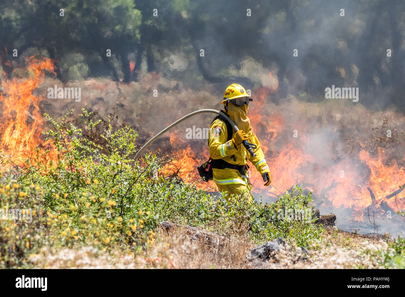 Firefighters fighting fires in California Stock Photo - Alamy