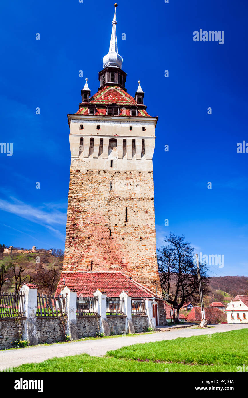 Saschiz, Romania - Medieval fortified church in Transylvania, saxon ...