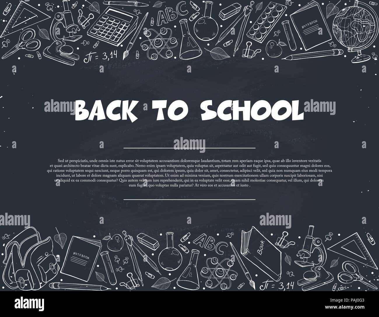back to school composition Stock Vector Image & Art - Alamy