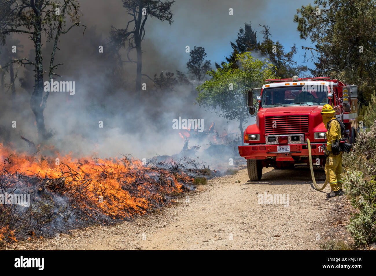 Firefighters fighting fires in California Stock Photo - Alamy