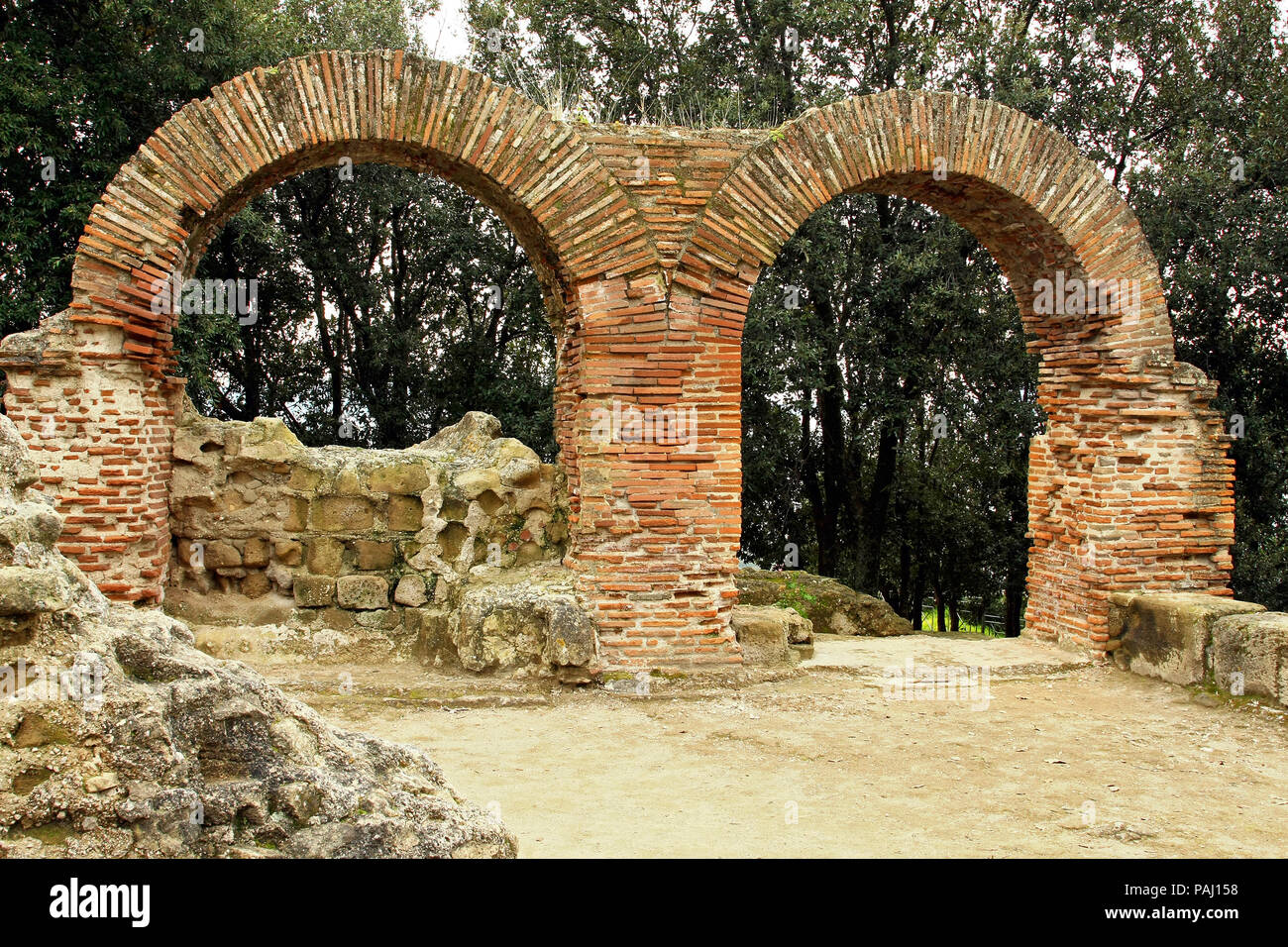 Details Of The Old Ruins At Cumae (Cuma), Naples Stock Photo - Alamy