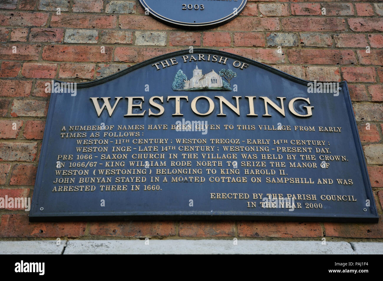 Clock tower, Westoning, Bedfordshire. Major J.G. Coventry Campion and ...