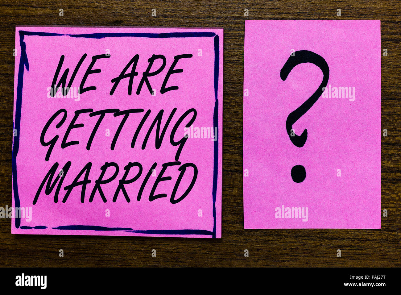 Text sign showing We Are Getting Married. Conceptual photo Engagement ...