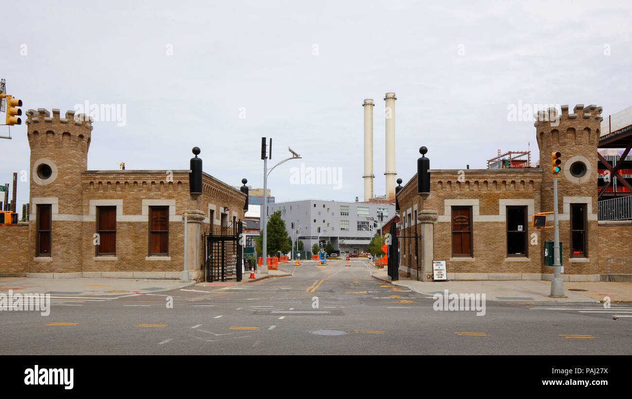 Kings County Distillery at the Brooklyn Navy Yard Sand Street Entrance ...