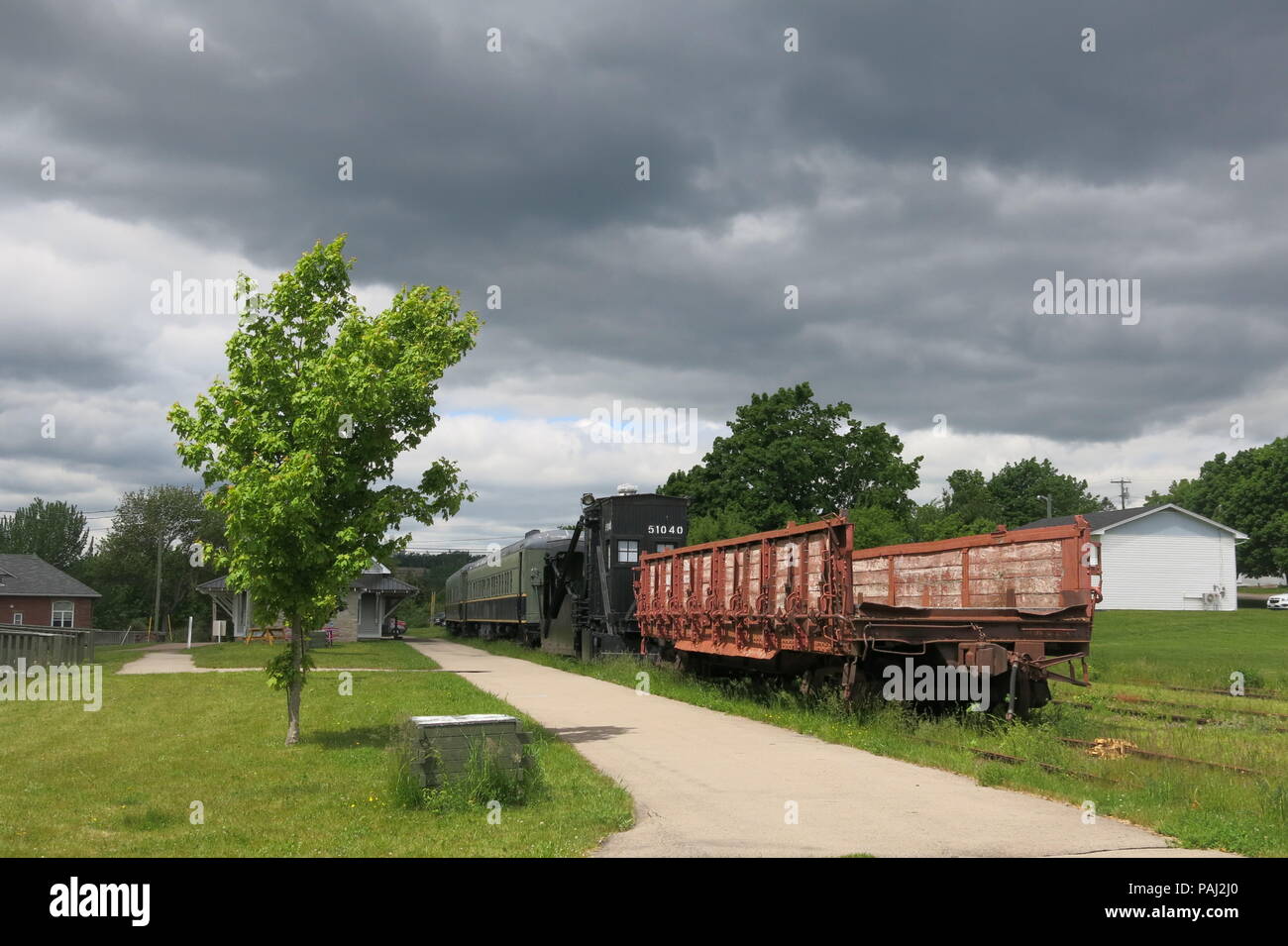 New Brunswick Railway Museum keeps a collection of former engines ...
