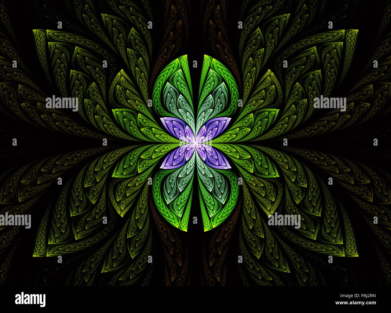 Abstract fractal patterns and shapes. Fractal texture. The colors in ...