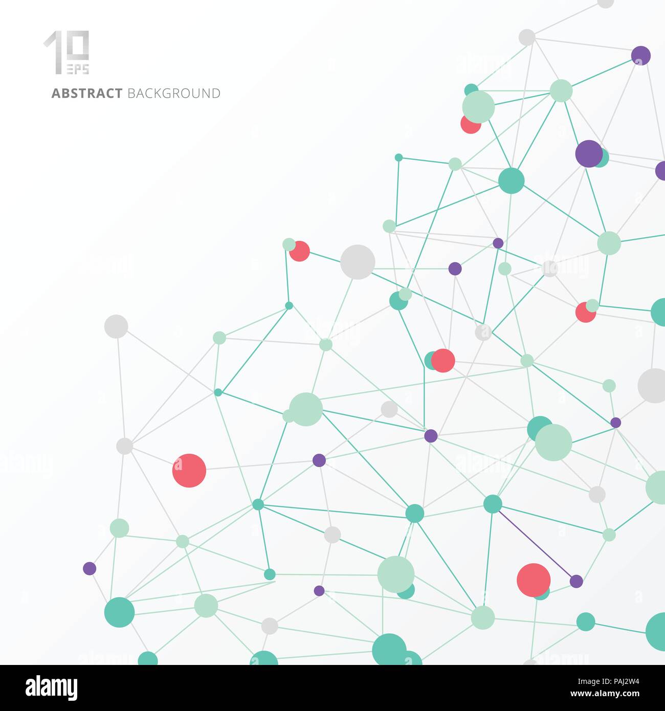 Abstract Structure Molecule And Communication Scientific Background For