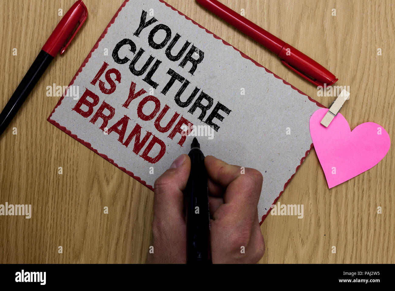Text sign showing Your Culture Is Your Brand. Conceptual photo ...