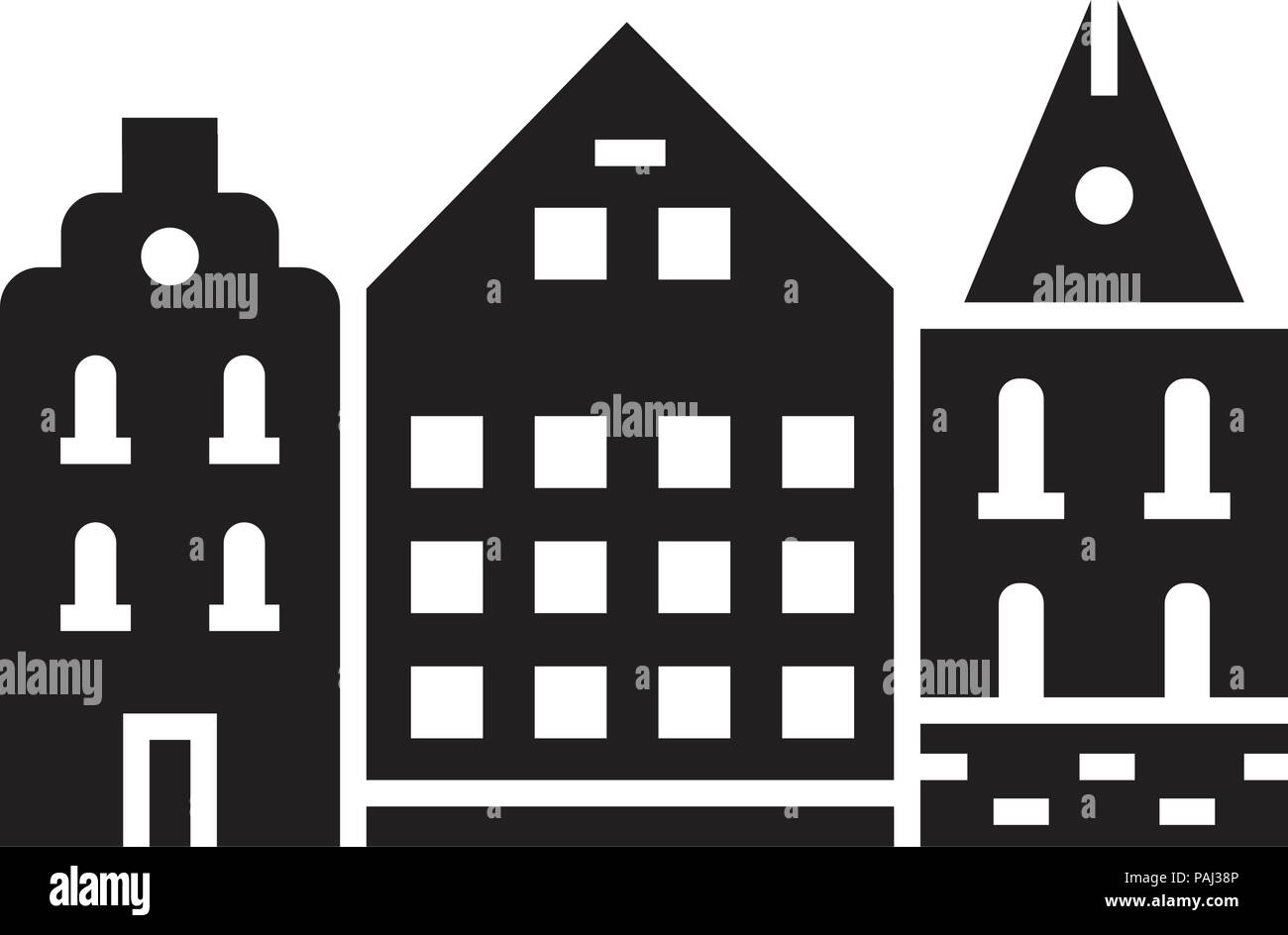 English townhouse Stock Vector Images - Alamy