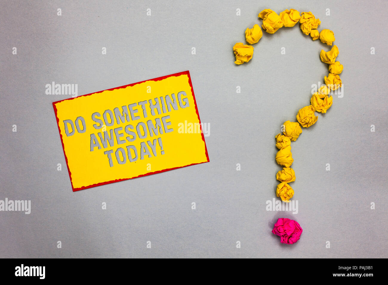 Writing note showing Do Something Awesome Today. Business photo ...