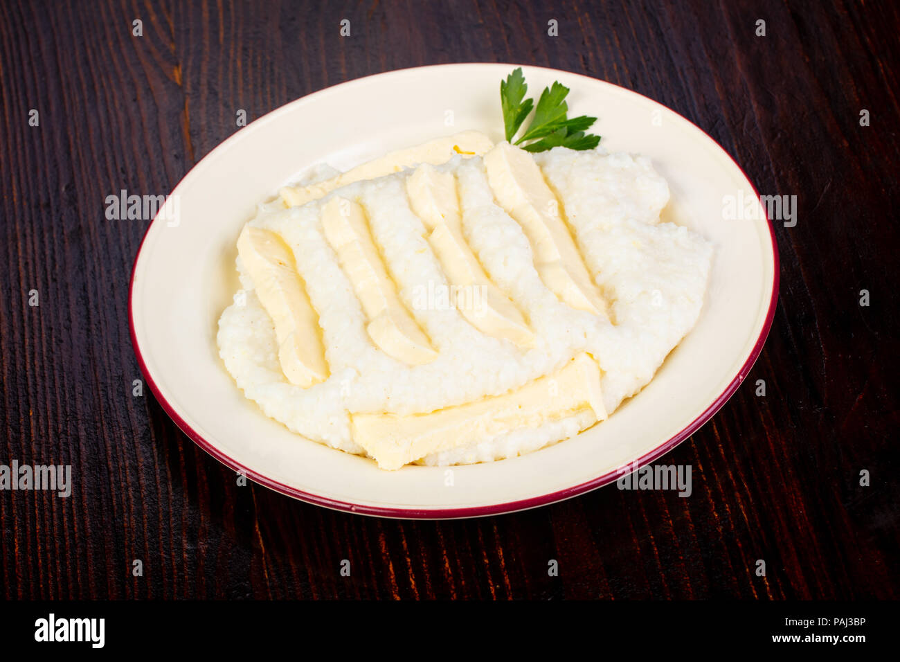Ghomi - Georgian cuisine with butter Stock Photo - Alamy