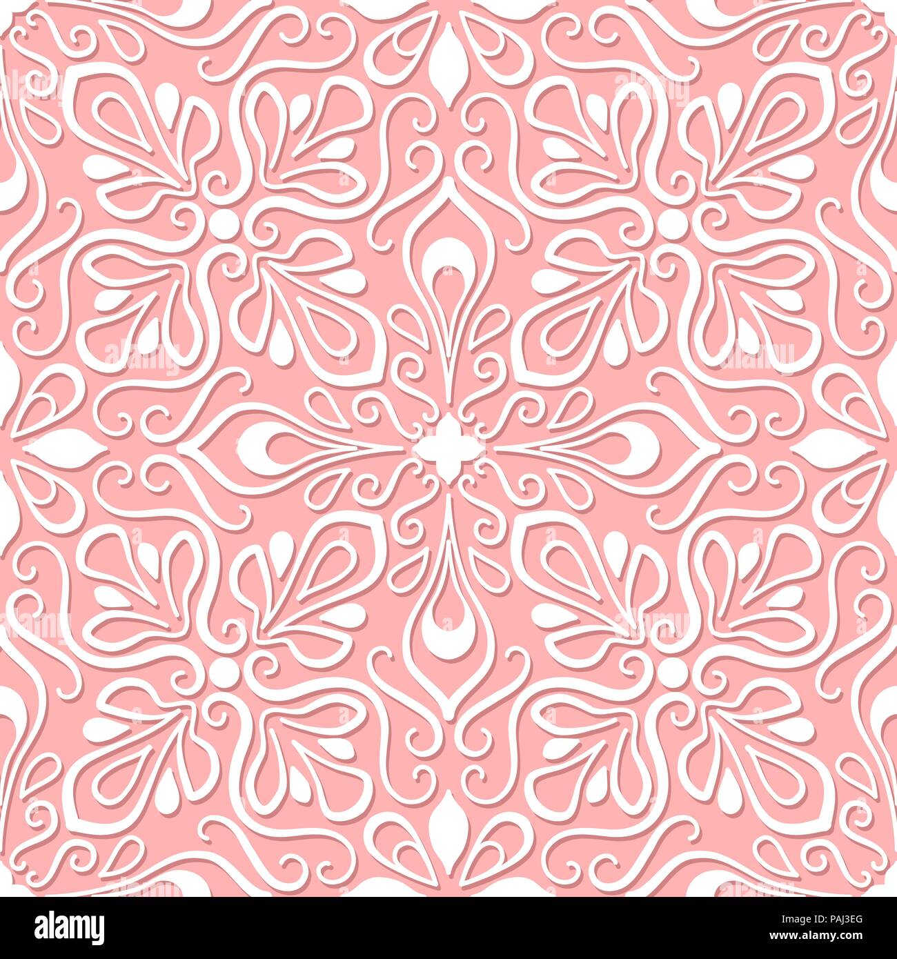Pink Lace Background Pattern