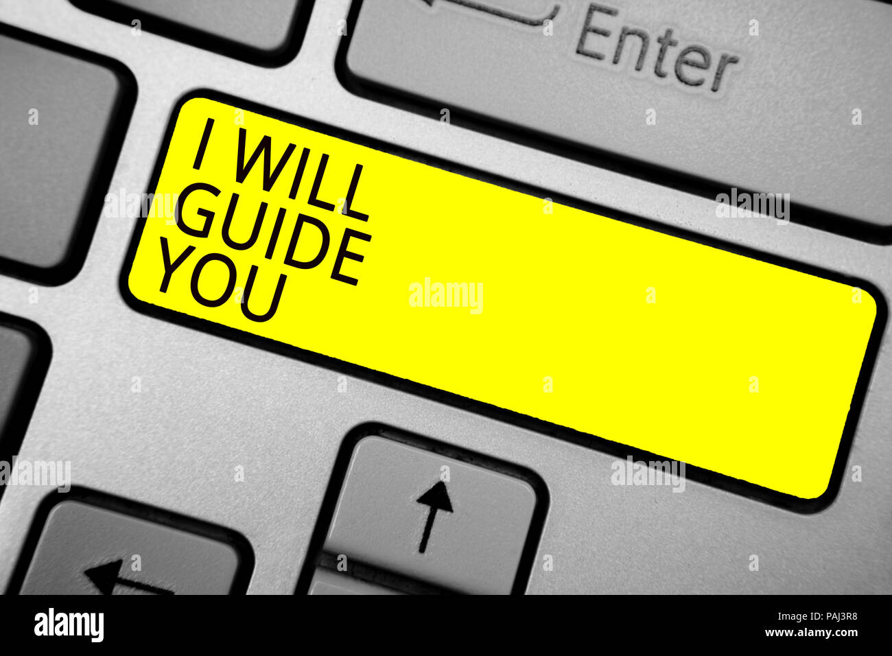 Handwriting text writing I Will Guide You. Concept meaning Help showing ...