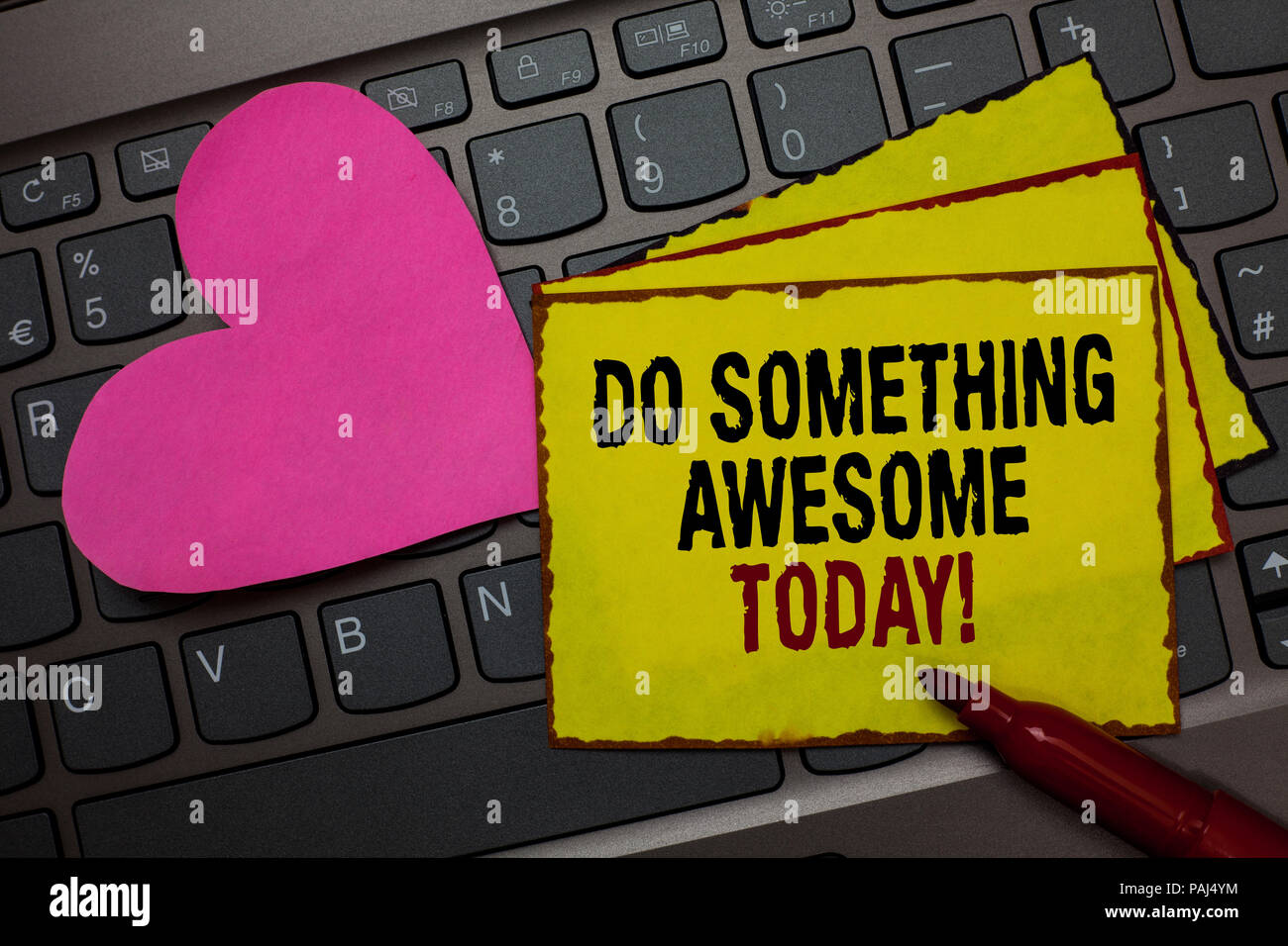 Writing note showing Do Something Awesome Today. Business photo ...