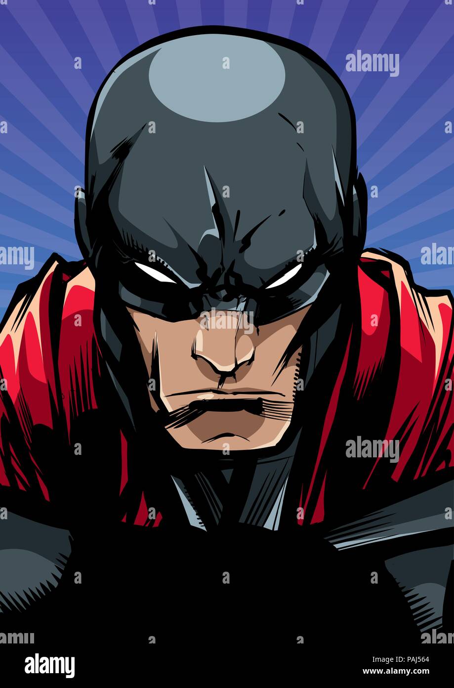 Superhero Portrait Ray Light Stock Vector Image & Art - Alamy