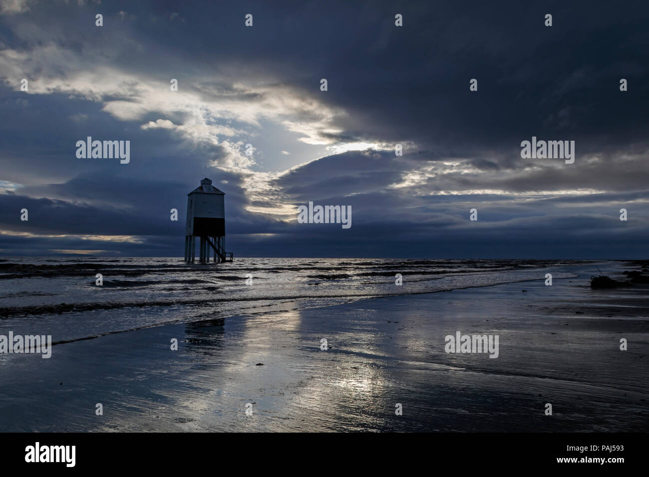 The Low lighthouse Burnham On Sea Stock Photo - Alamy