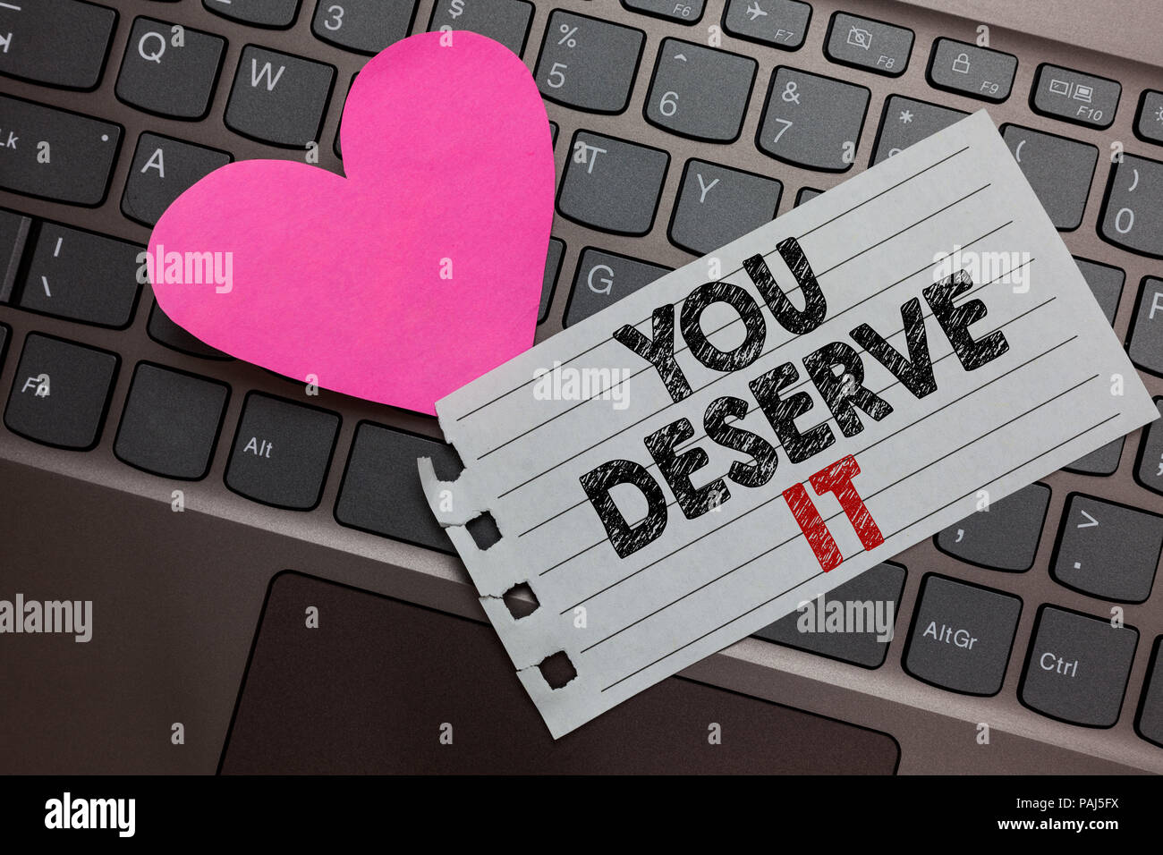 Word writing text You Deserve It. Business concept for Reward for ...