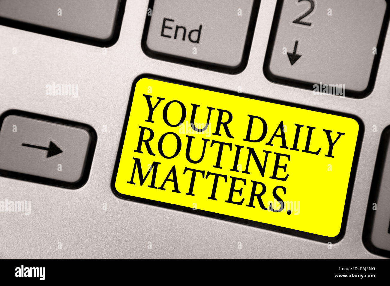 Word writing text Your Daily Routine Matters. Business concept for Have ...