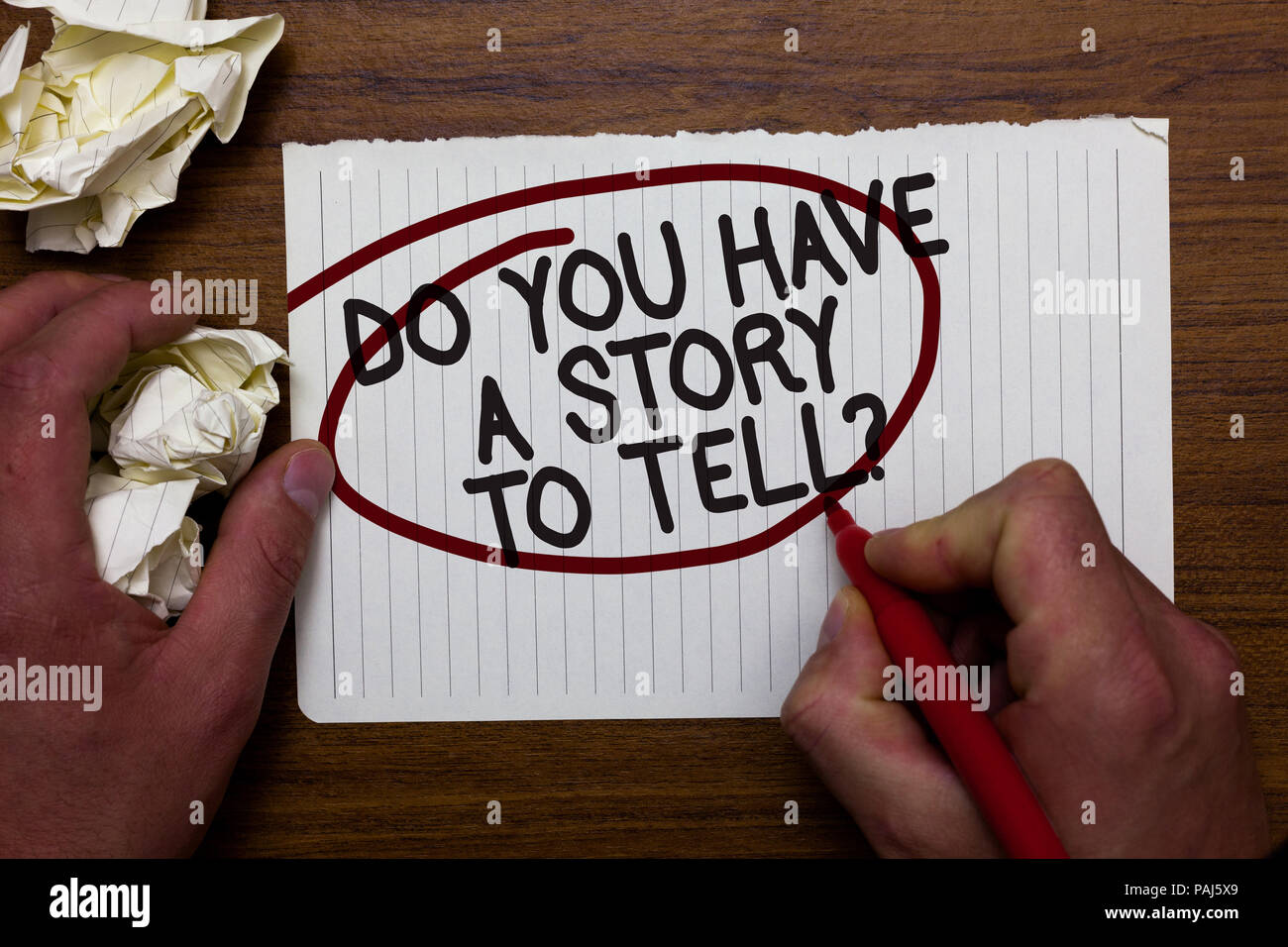 Text sign showing Do You Have A Story To Tell question. Conceptual ...