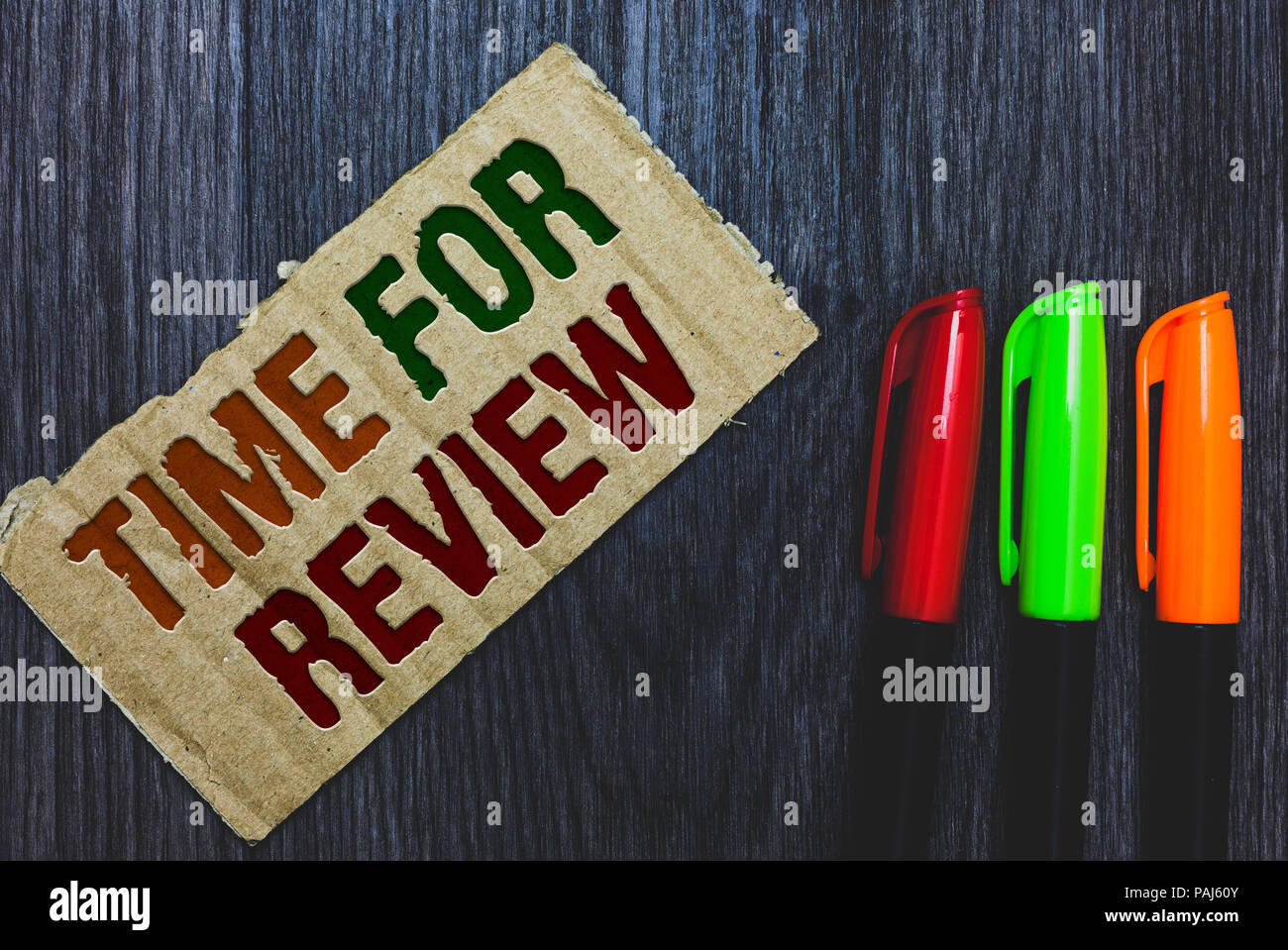 Writing note showing Time For Review. Business photo showcasing ...