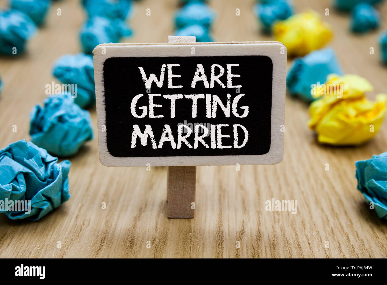Text sign showing We Are Getting Married. Conceptual photo Engagement ...