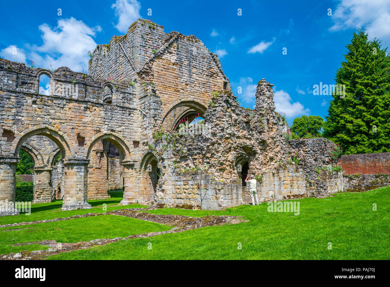 Buildwas Abbey, Shropshire, England, United Kingdom, Europe Stock Photo ...