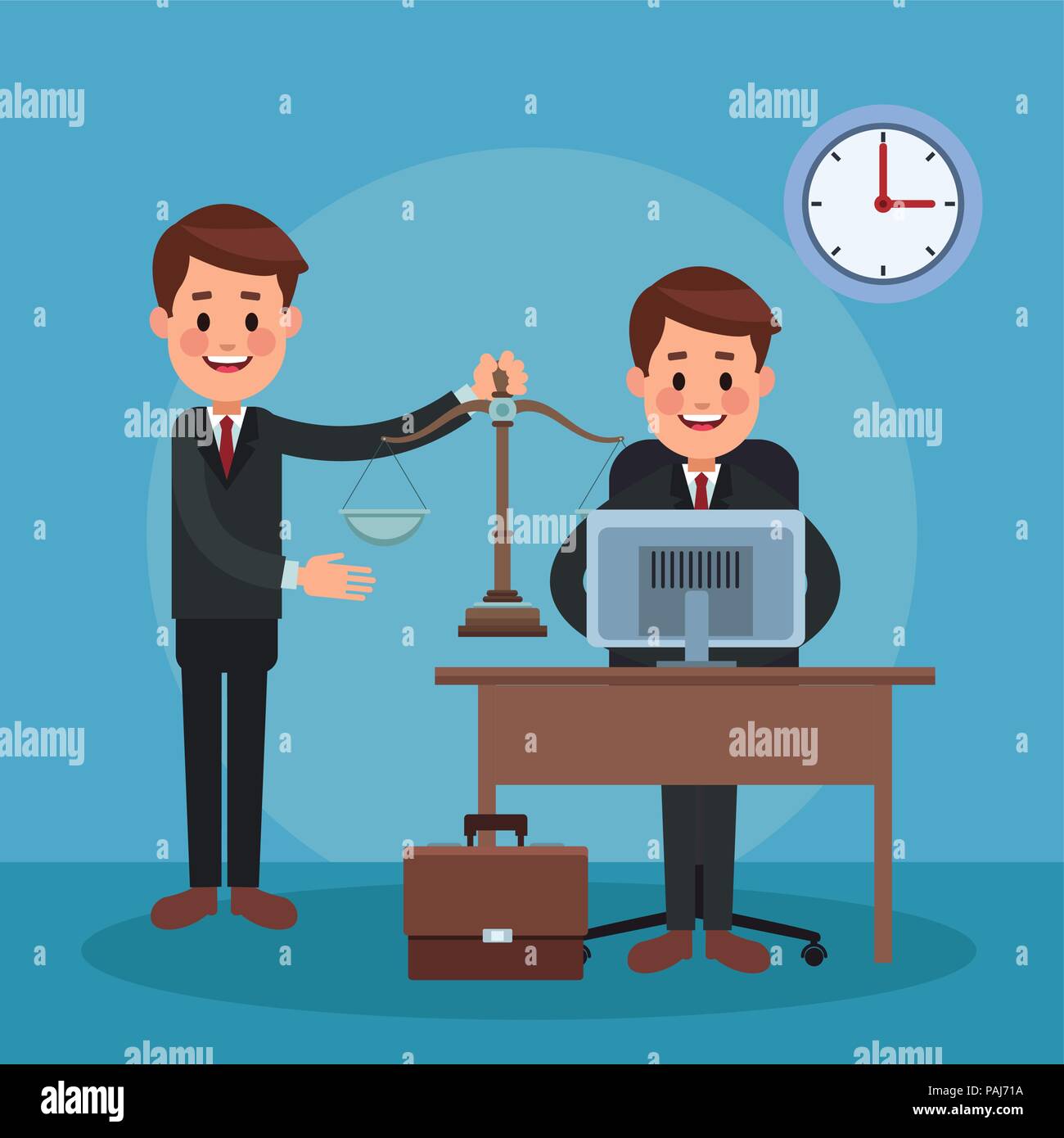 Lawyers desk Stock Vector Images - Alamy
