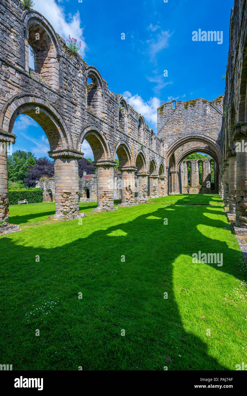Buildwas Abbey, Shropshire, England, United Kingdom, Europe Stock Photo ...