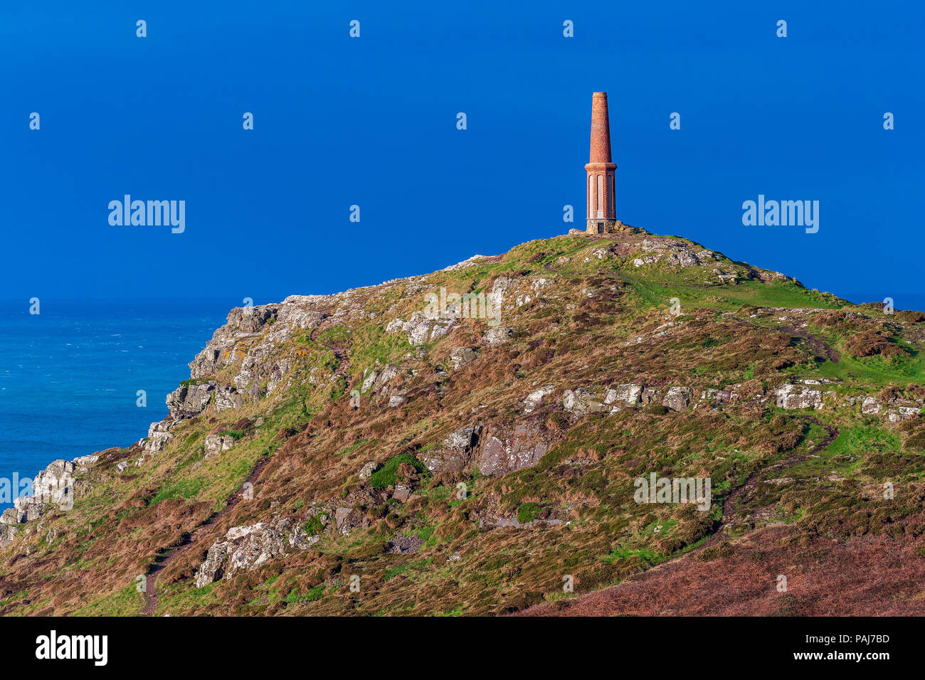 Heinz Monument at Cape Cornwall, St. Just, Cornwall, England, United ...