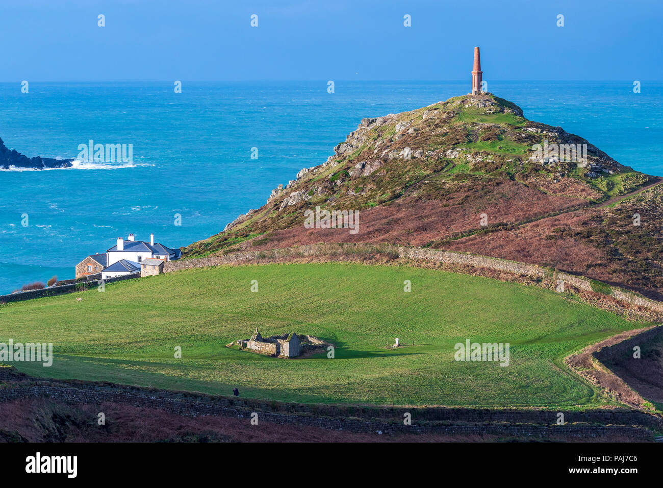 Heinz Monument at Cape Cornwall, St. Just, Cornwall, England, United ...
