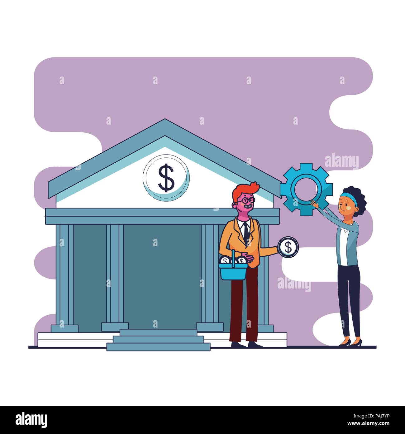 Building society bank Stock Vector Images - Alamy