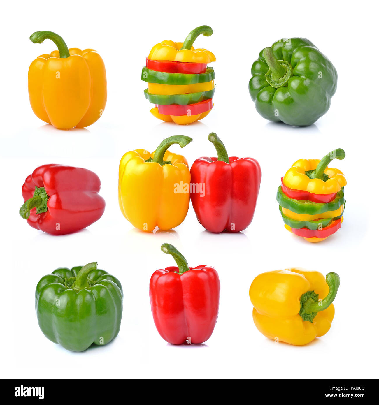 pepper on white background Stock Photo - Alamy