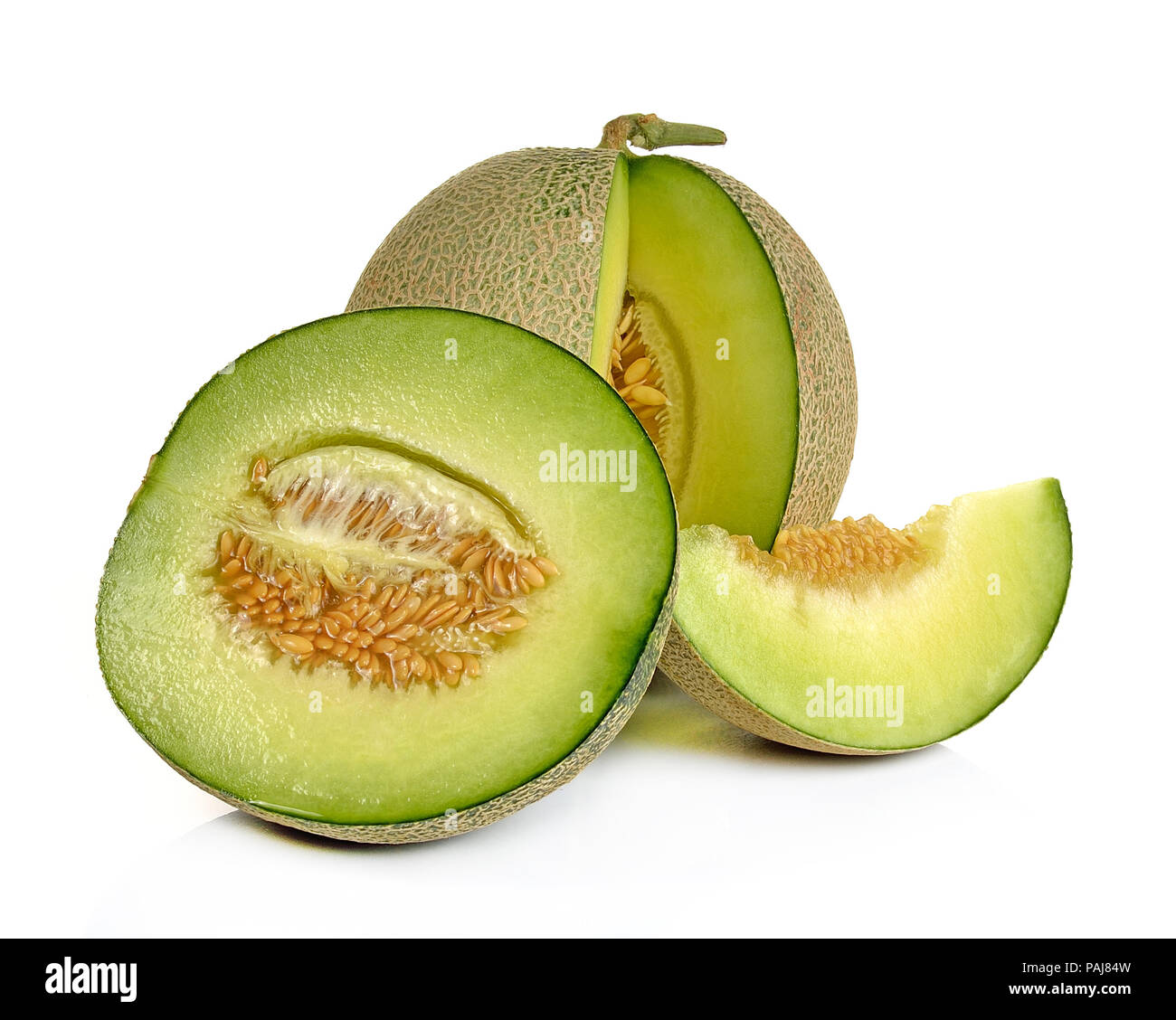 melon isolated on white background Stock Photo - Alamy