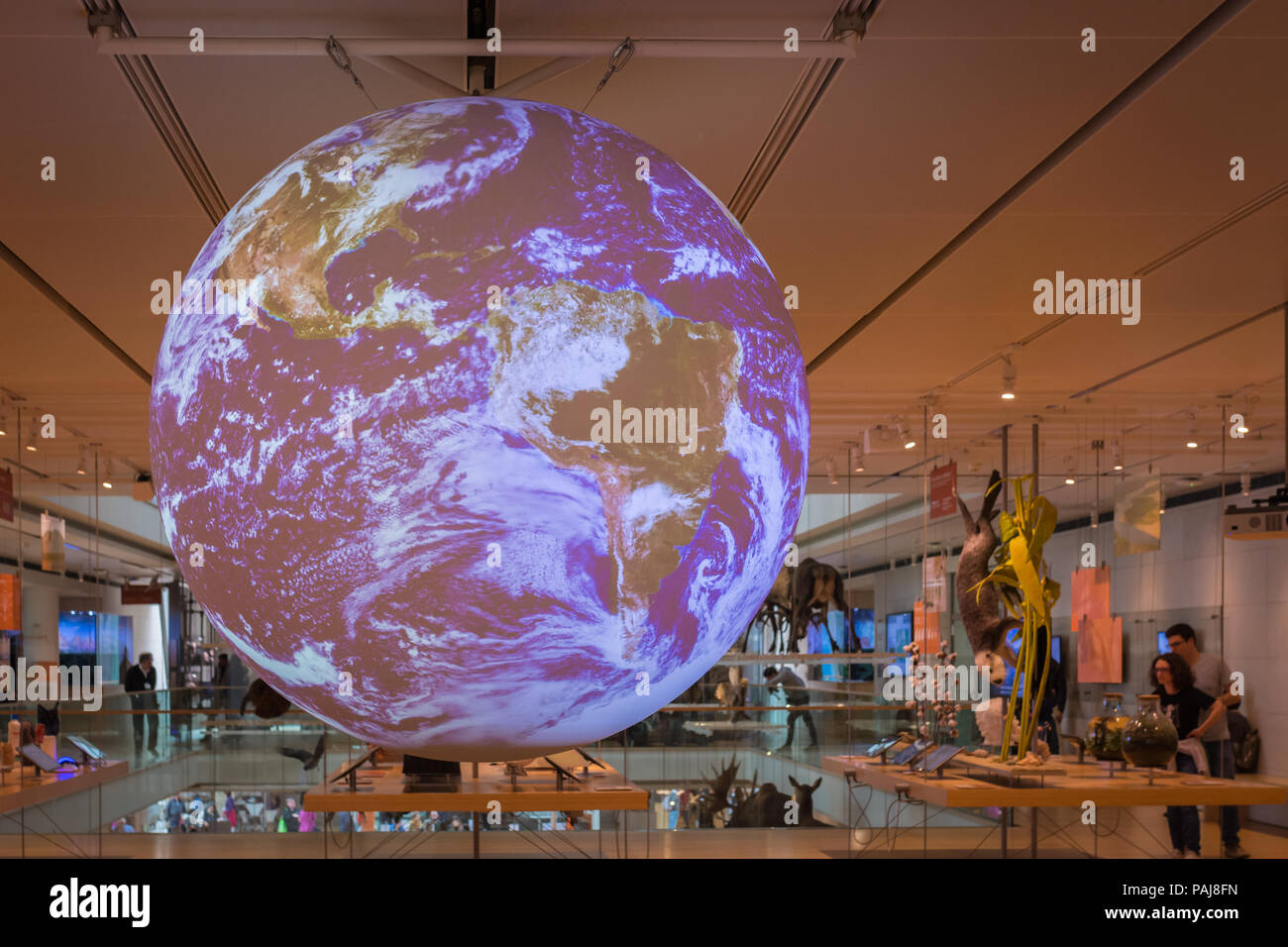 SCIENCE ON A SPHERE - terrestrial globe connected to NOAA . Museum of ...