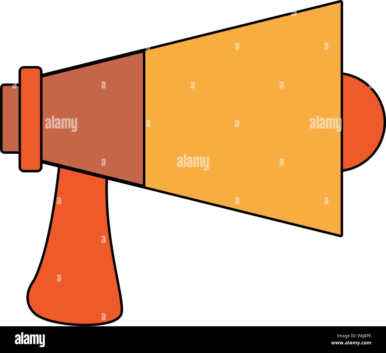 Bullhorn symbol isolated vector illustration graphic design Stock ...