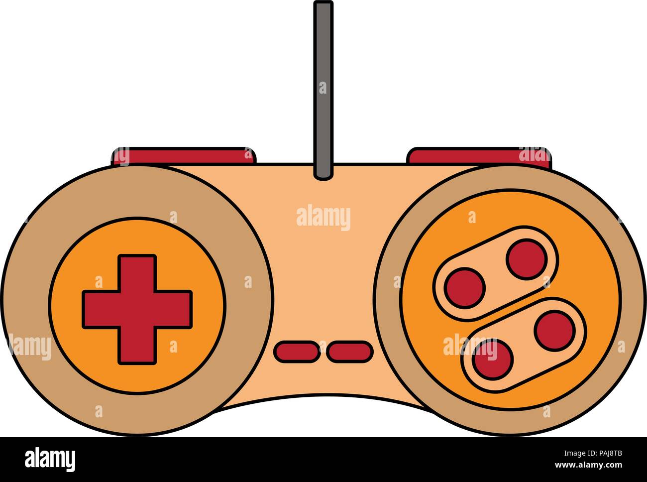 Retro console gamepad vector illustration graphic design Stock Vector ...