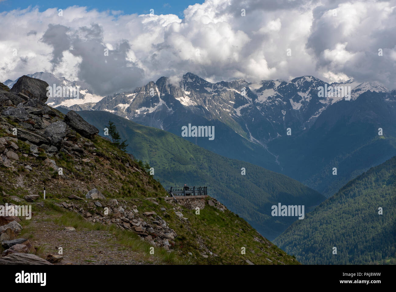 Gavia Pass (Italian: Passo di Gavia) (el. 2621 m.) is a high mountain ...