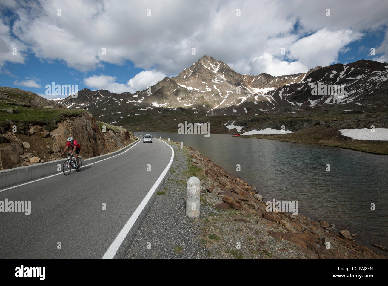 Gavia Pass (Italian: Passo di Gavia) (el. 2621 m.) is a high mountain ...