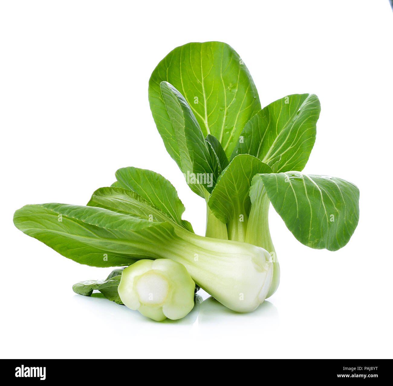 Bok choy (chinese cabbage) isolated on white Stock Photo - Alamy