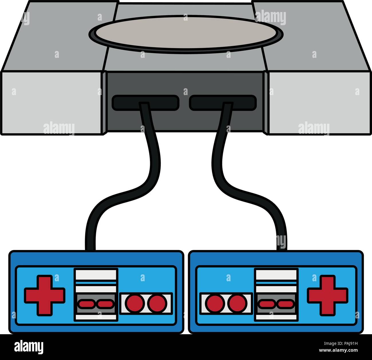 Retro videogame console vector illustration graphic design Stock Vector ...
