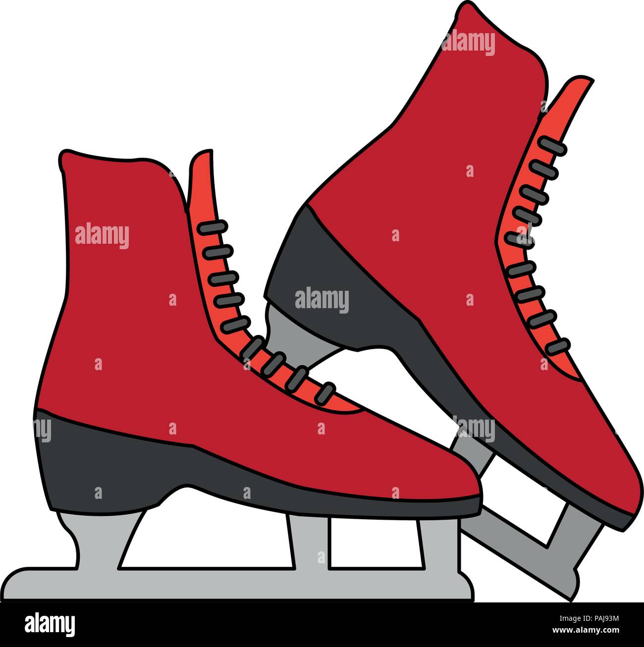 Ice skates isolated vector illustration graphic design Stock Vector ...