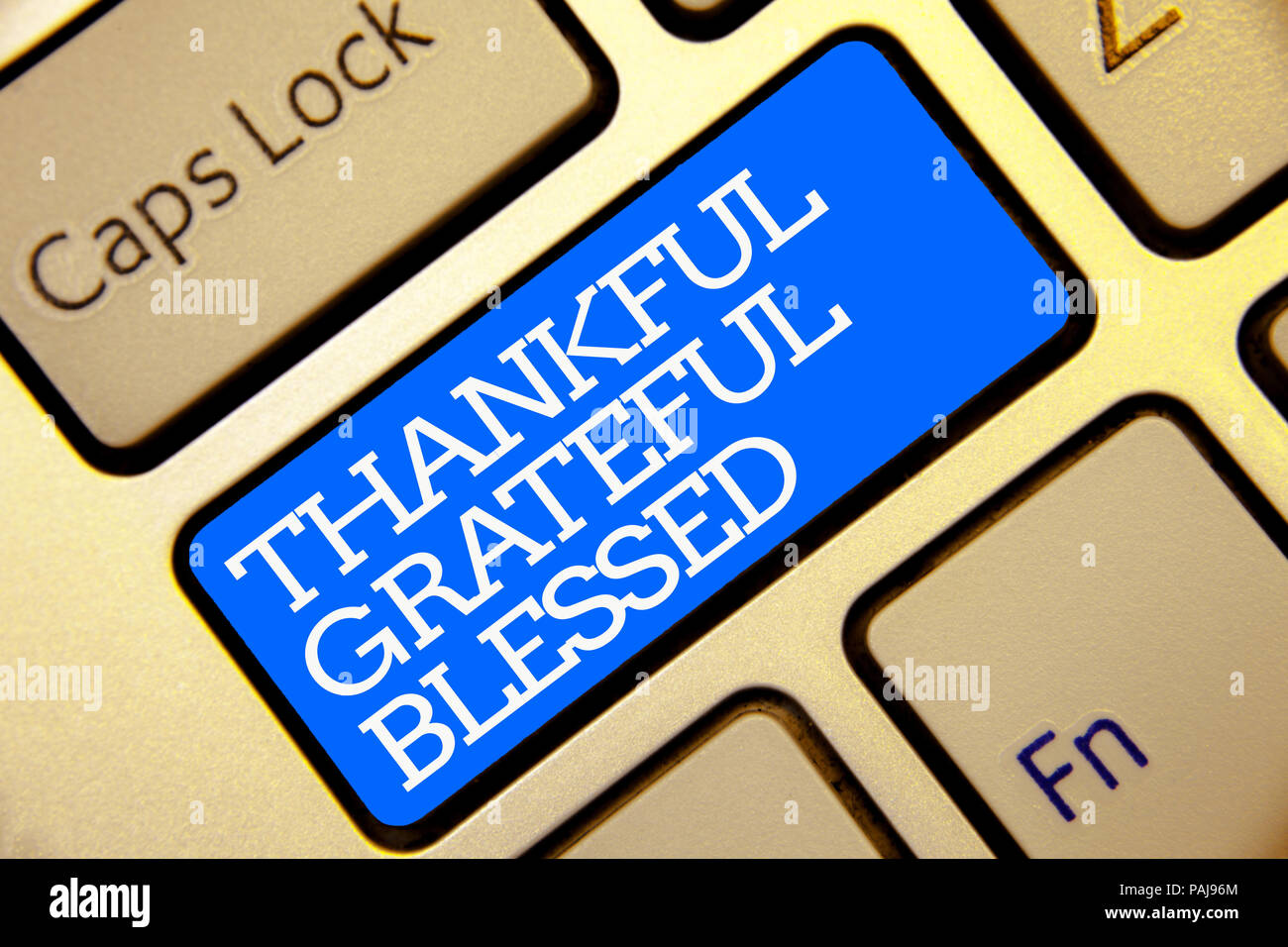 Writing note showing Thankful Grateful Blessed. Business photo ...