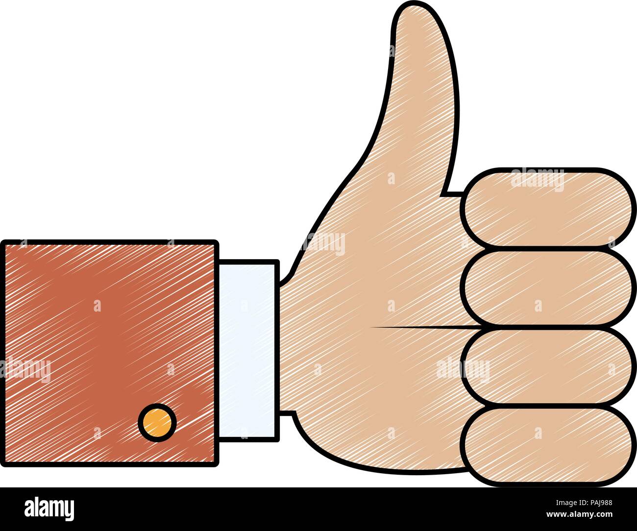 Thumb up hand symbol vector illustration graphic design Stock Vector ...